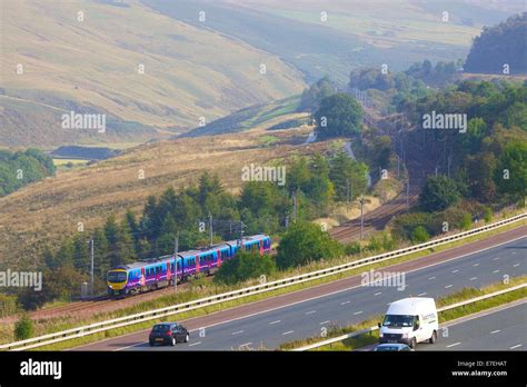 First Group Trans Pennine Express Class 185 Train Passing The M6