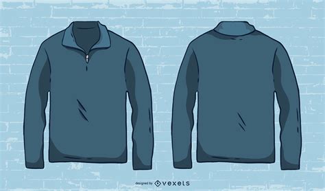 Hand Drawn Mens Sweater Vector Vector Download