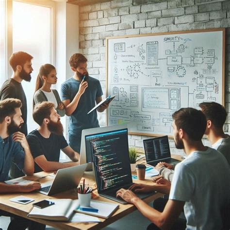 Software Developers In Collaboration Premium Ai Generated Image