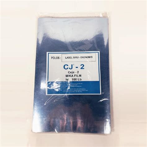 Jual Cj 2 F4 Plastik Mika Jilid Sampul Buku Tebal 02 Mm Di Seller