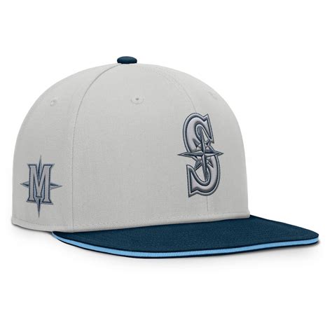 Mens Seattle Mariners Fanatics Gray Knuckleball Snapback Hat