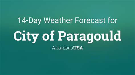 City Of Paragould Arkansas Usa 14 Day Weather Forecast