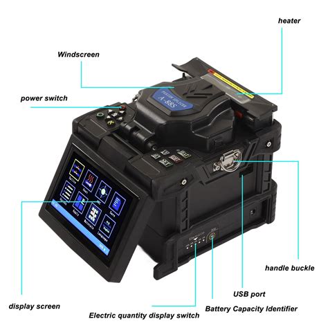 Fiber Splicer Automatic Intelligent 5in HD Screen Fiber Optical Splic