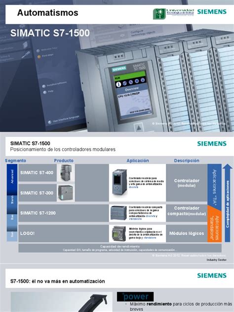 Plc S71500 Pdf Controlador Lógico Programable Unidad Central De Procesamiento