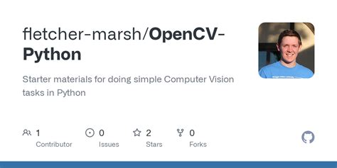 Github Fletcher Marshopencv Python Starter Materials For Doing