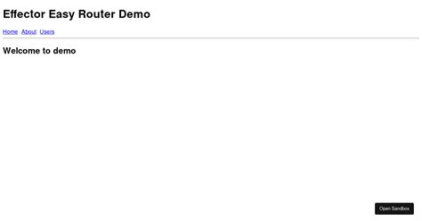 Effector Easy Router Forked Codesandbox