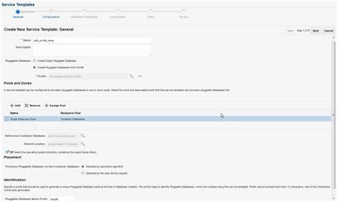 Provisioning Pluggable Databases