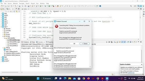 Error Localhost61234 Connection Timed Out Stmicroelectronics Community