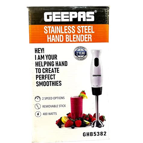Geepas Stainless Steel Hand Blender Ghb5382 Afridi Imports