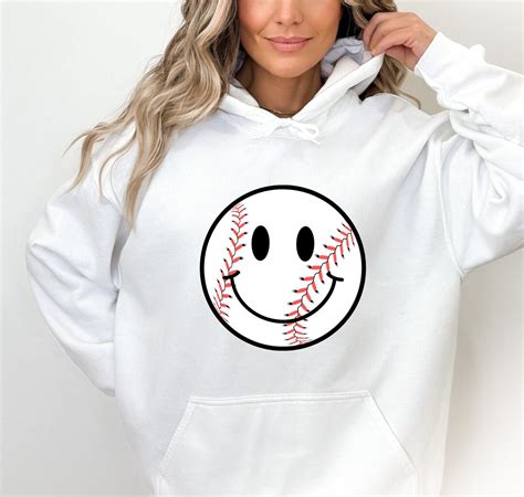 Baseball Smile Face Png ~ Smiley Face Png ~ Hoodie Sports Image ~ T