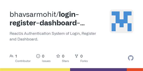 Github Bhavsarmohitlogin Register Dashboard Reactjs Reactjs