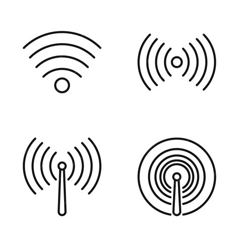 Premium Vector Editable Set Icon Of Wireless Vector Illustration Isolated On White Background