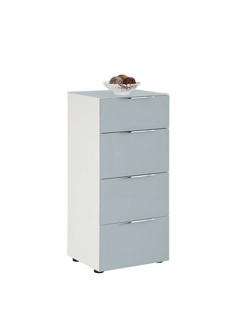 Möbelando Kommode 78073492 Bxhxt 45x99x40 Cm In Weiß Matt Glas