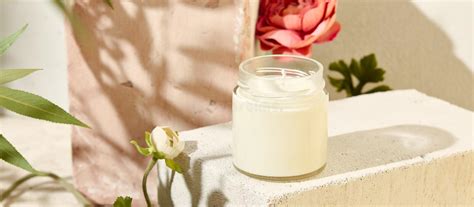 Composition With Aromatic Candle In Jar On Concrete Podium Mockup Soy