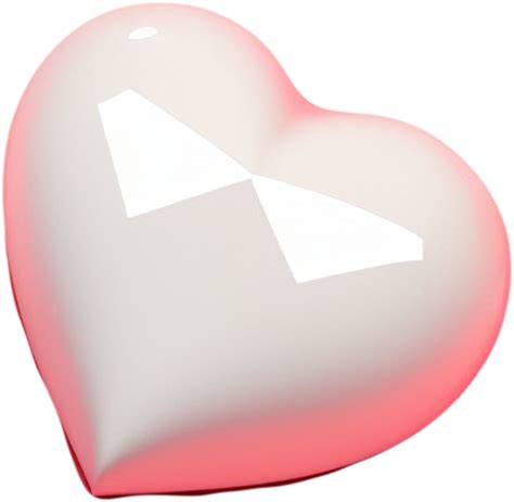 3d Gleaming Heart Shape Illustration Symbolizing Love And Passion