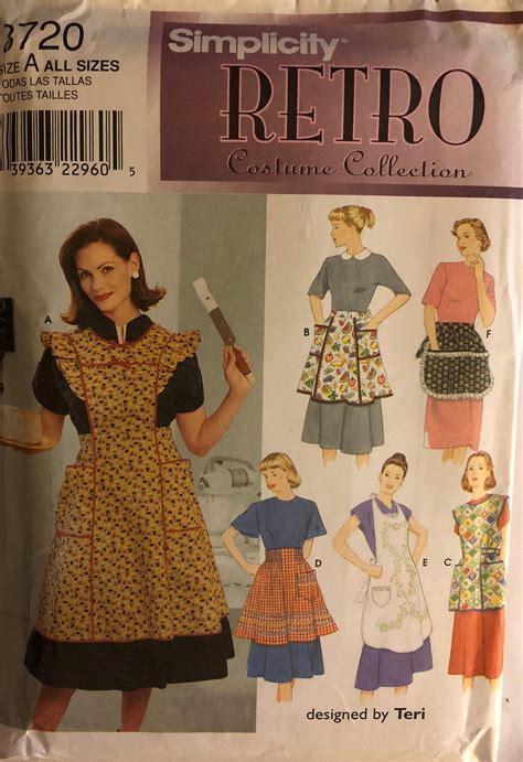 Vtg 8720 Simplicity 1999 Simplicity Retro Costume Collection Misses