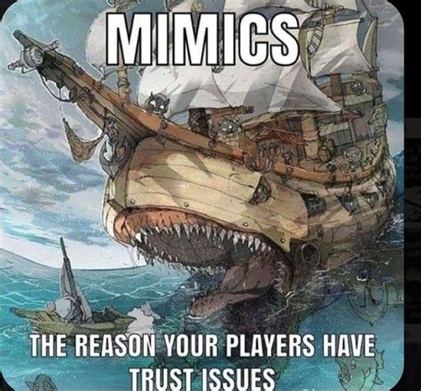 Someone Make The Stat Block For Boat Mimic Plz Dndmemes Dnd Funny