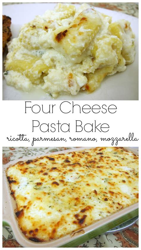 Four Cheese Pasta Bake Amazing Side Dish Packed Full Of Ricotta