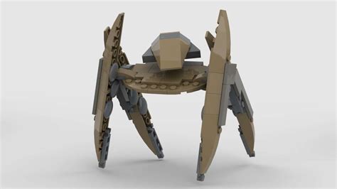 Lego Moc Vulture Droid Starfighter Trade Federation Tan Tpm Version