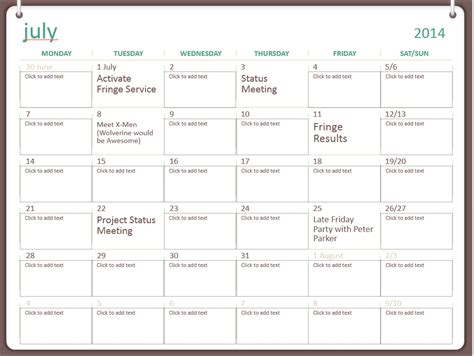 PowerPoint How To Insert An Monthly Calendar Anand The Architect