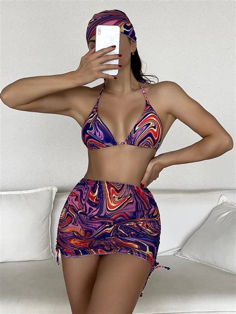 Abigail Tie Dye Bikini Set Luxilace Sexy Intimates Free Shipping