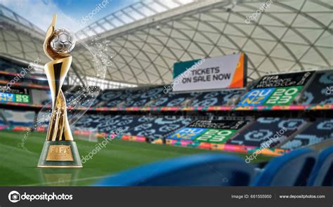 Fifa Womens World Cup 2023 Celebration Winning Trophy Hand Isolated