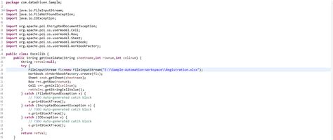 Java I Am Trying Data Driven Framework With Selenium Where I Have A