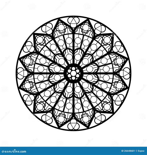 Stained Glass Window Shape Stock Illustration Illustration Of