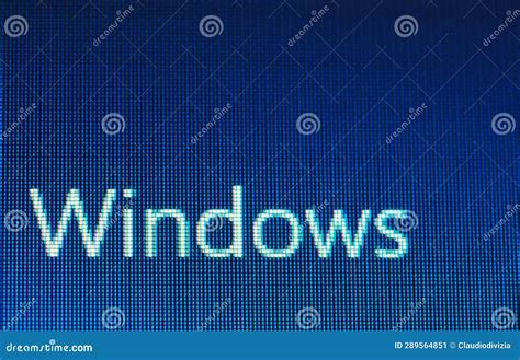 Windows Logo Screenshot Stock Image Image Of System 289564851