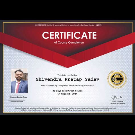 Shivendra Pratap Yadav On Linkedin Excelskills Learningjourney Professionalgrowth Datadriven