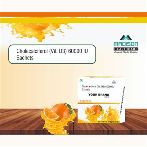 Cholecalciferol 60000 Iu Sachets Madison Healthcare