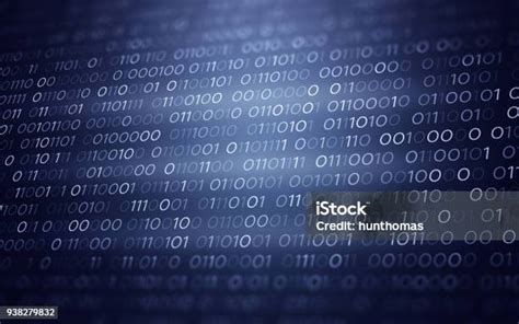 3d 블루 이진 코드 추상 미래 정보 기술 그림 렌더링 배경 0에 대한 스톡 사진 및 기타 이미지 0 가상현실 개념 Istock