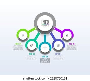 Circular Diagram Infographic Options Steps Template Stock Vector Royalty Free