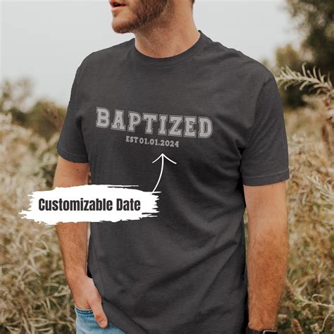 Personalized Baptism T Shirt Christian Church Baptized T With
