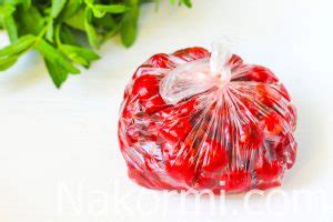 Как заморозить вишню без косточек на зиму: заготовка с фото