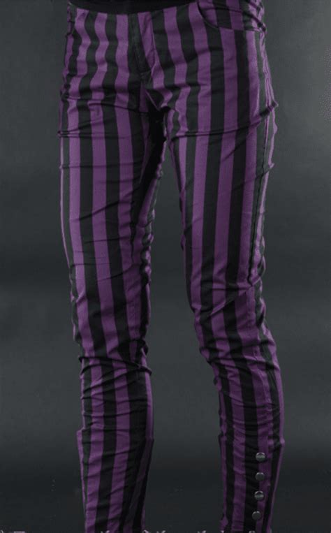 Steampunk Striped Five Button Pants