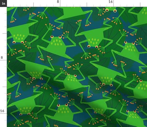 Tree Frog Fabric Spoonflower