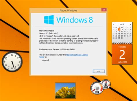 Desktop Gadgets And Sidebar For Windows 81