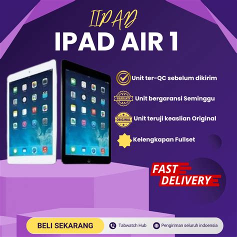 Jual Ipad Air GB GB GB Wifi Only Shopee Indonesia