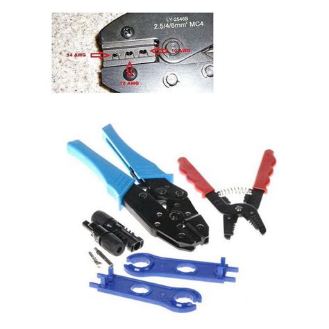 Mc4 Photovoltaic Connectors Solar Terminal Crimping Tool Set Use For S