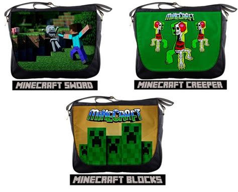 Minecraft Game Creeper Steve World Messenger Bag 2 By Nicemybest