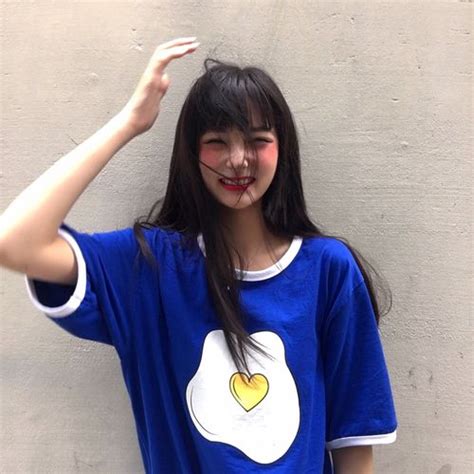 Ulzzang Ulzzanggirl Koreangirl Blue Darkblue Cabelo Coreano