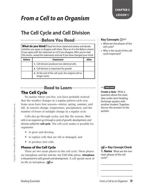 Chap 3 1 Cell Cycle Pdf