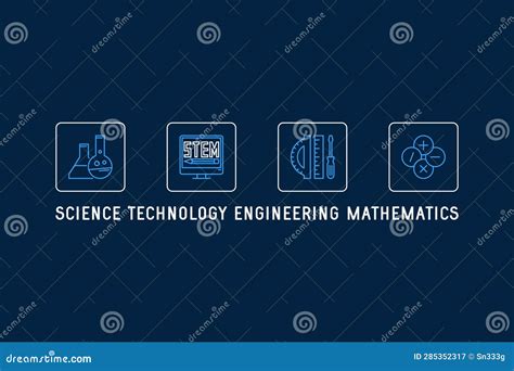 Illustration Of Stem Word Banner Cartoon Vector 87906849