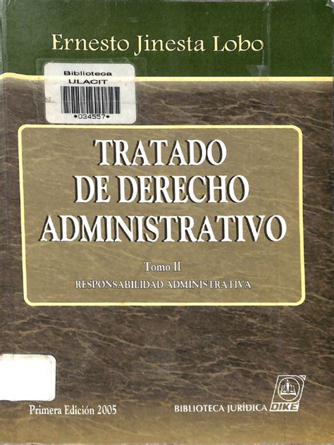 Tratado De Derecho Administrativo Volumen 2 Jinesta Pdf