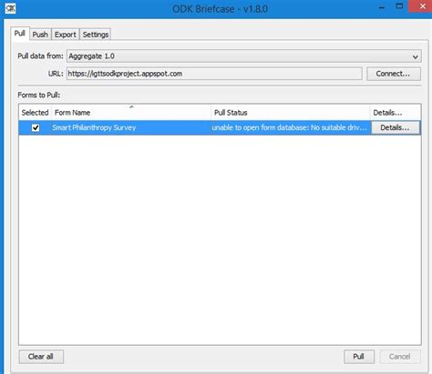 Odk Briefcase Unable To Open Form Database Support Odk Forum