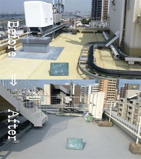 福島区 〇ﾏﾝｼｮﾝ屋上防水工事｜株式会社 北村建装｜吹田市｜塗装工事防水工事内装仕上工事