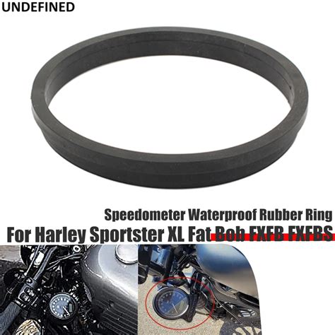 할리 Sportster Xl로드 글라이드 팻 밥 Fxfb Fxfbs Fxlr 오토바이 속도계 방수 고무 링 트림 링 블랙 위