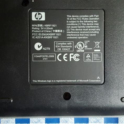 HP Wireless Keyboard With Number Keypad Computers Tech Parts Accessories Computer