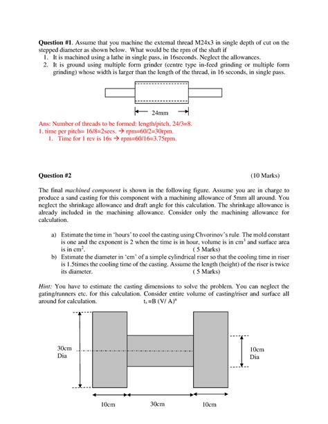 Assignment 4 QA Review Question 1 Assume That You Machine The